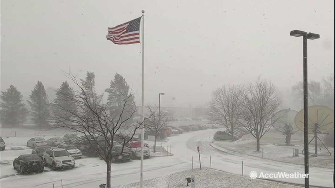 Here's a look at snow from AccuWeather's headquarters | 11alive.com