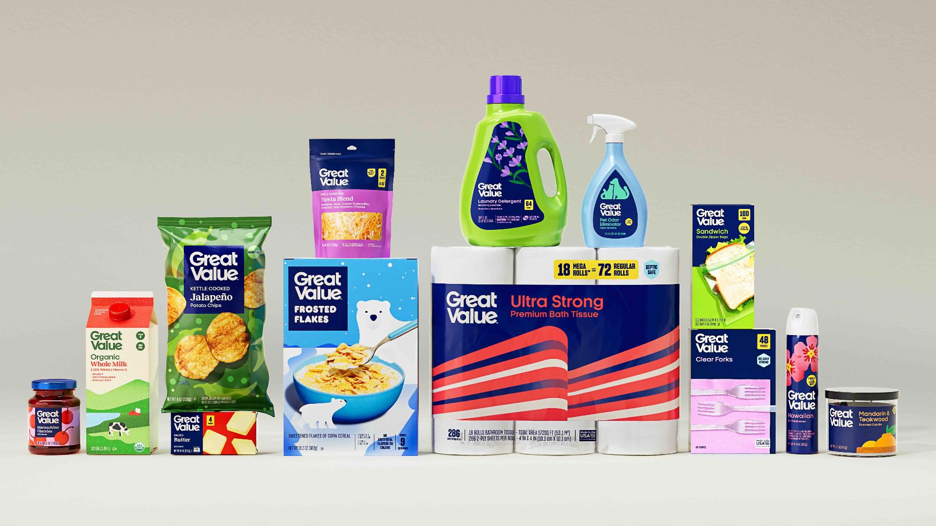 Walmart reveals new packaging for its Great Value store brand | 11alive.com