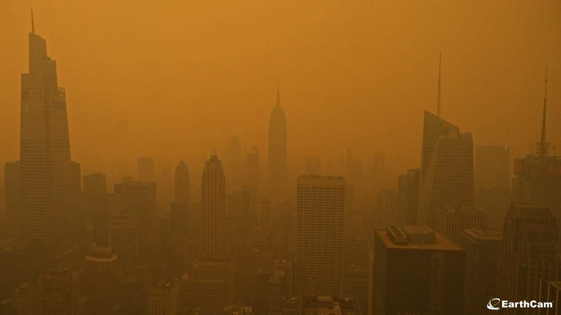 Photos: Wildfire smoke engulfs NYC in orange haze | 11alive.com