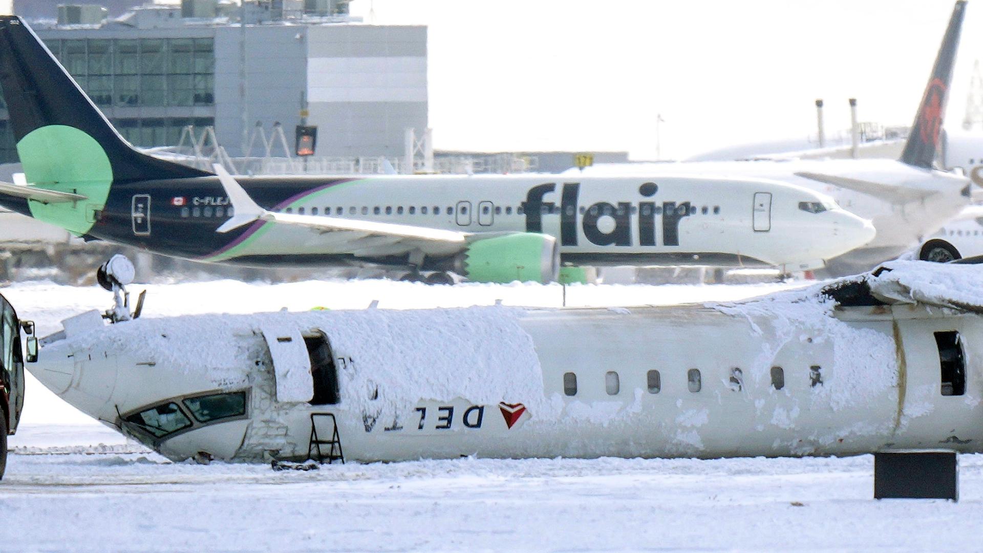 Delta plane crash: New video reveals Toronto crash footage; airline ...