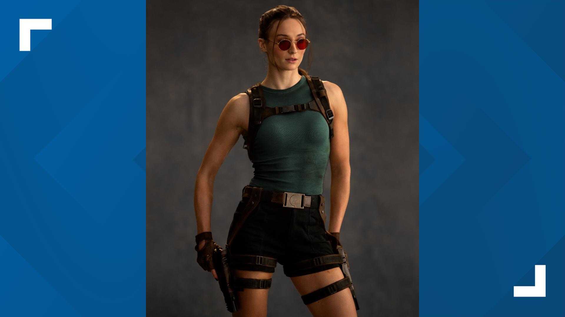 Amazon unveils first look at Sophie Turner as Lara Croft in 'Tomb ...