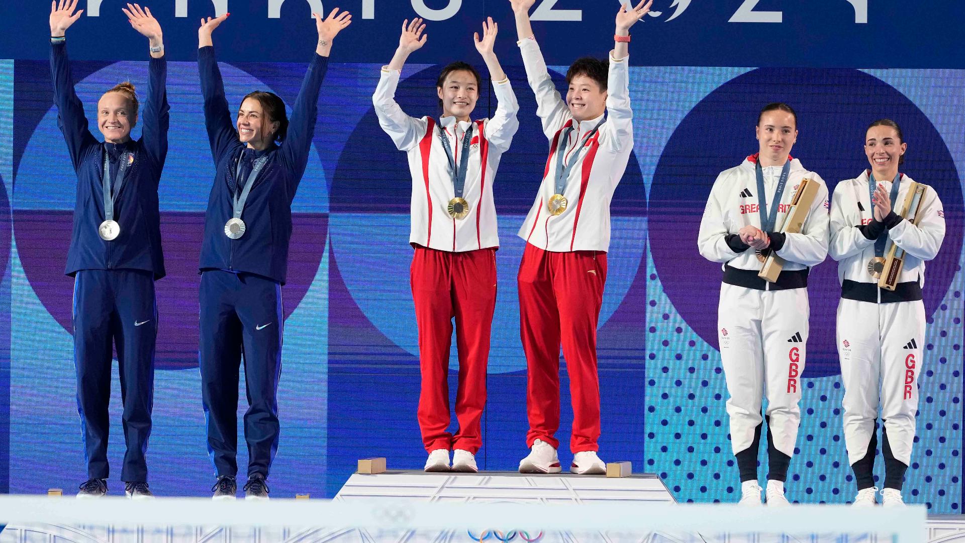 Team USA gets first medal of Paris Olympics in women's diving | 11alive.com
