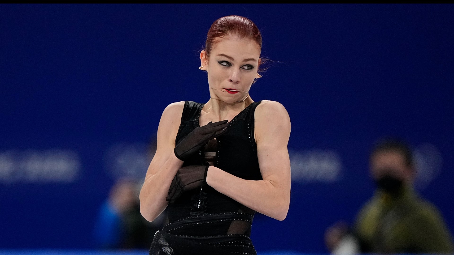 Alexandra Trusova hits 5 quad jumps, angry about silver medal | 11alive.com