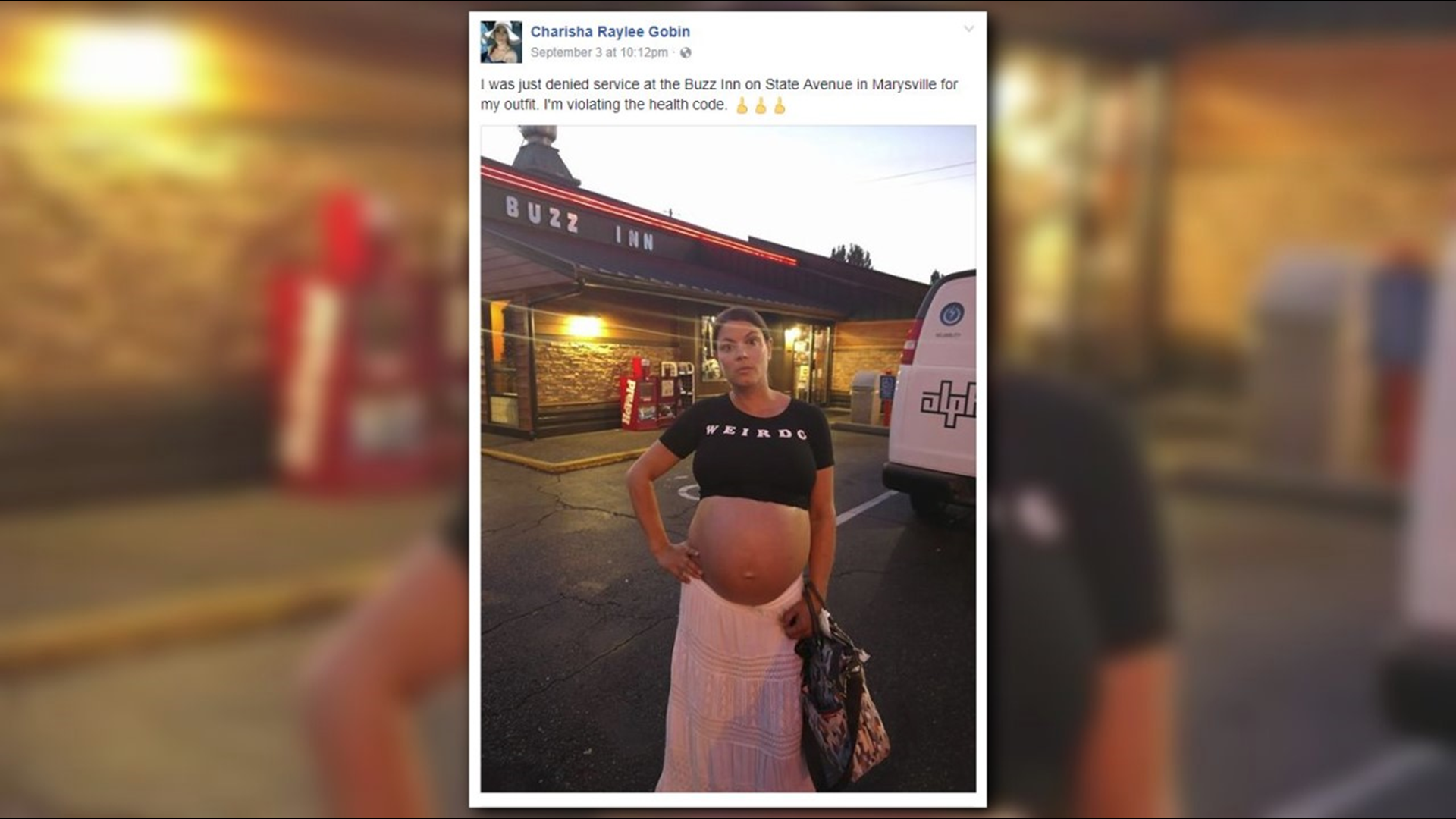 Pregnant woman wearing crop top denied service at Wash. restaurant ...