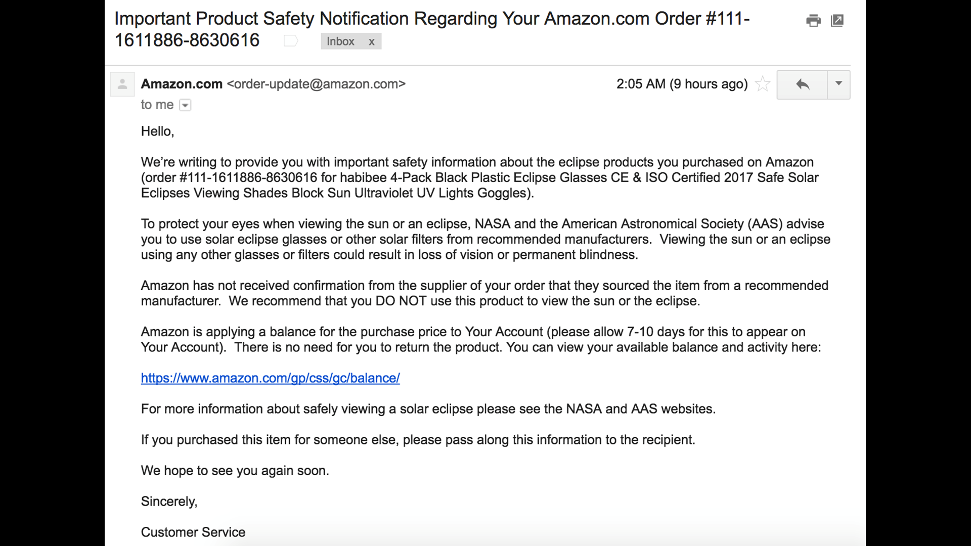 Amazon eclipse glasses recall creates panic for buyers, sellers ...