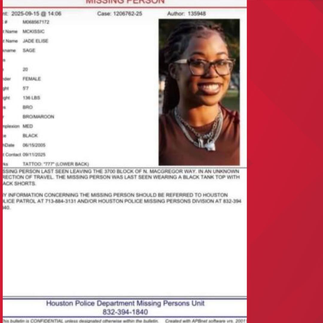 Body of Jade McKissic, missing UH student reported, found in Brays ...