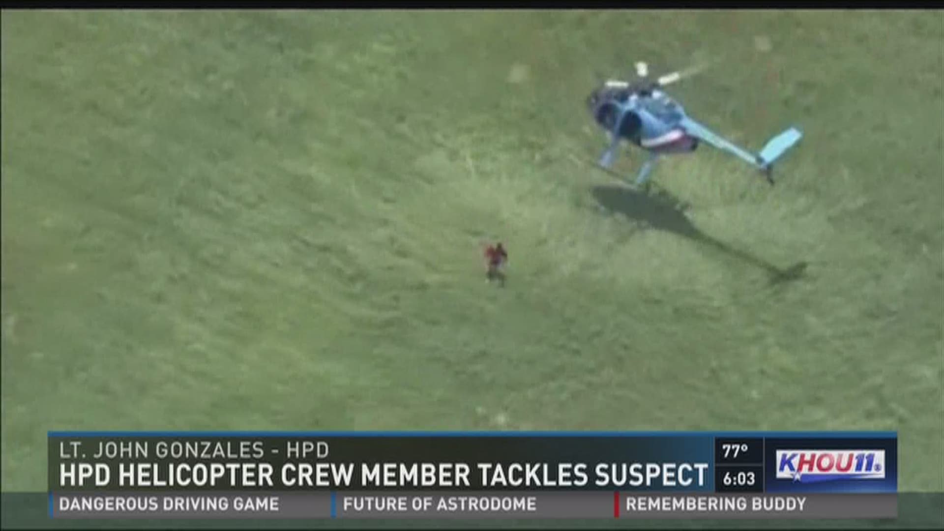 WATCH: HPD helicopter chases suspect | 11alive.com