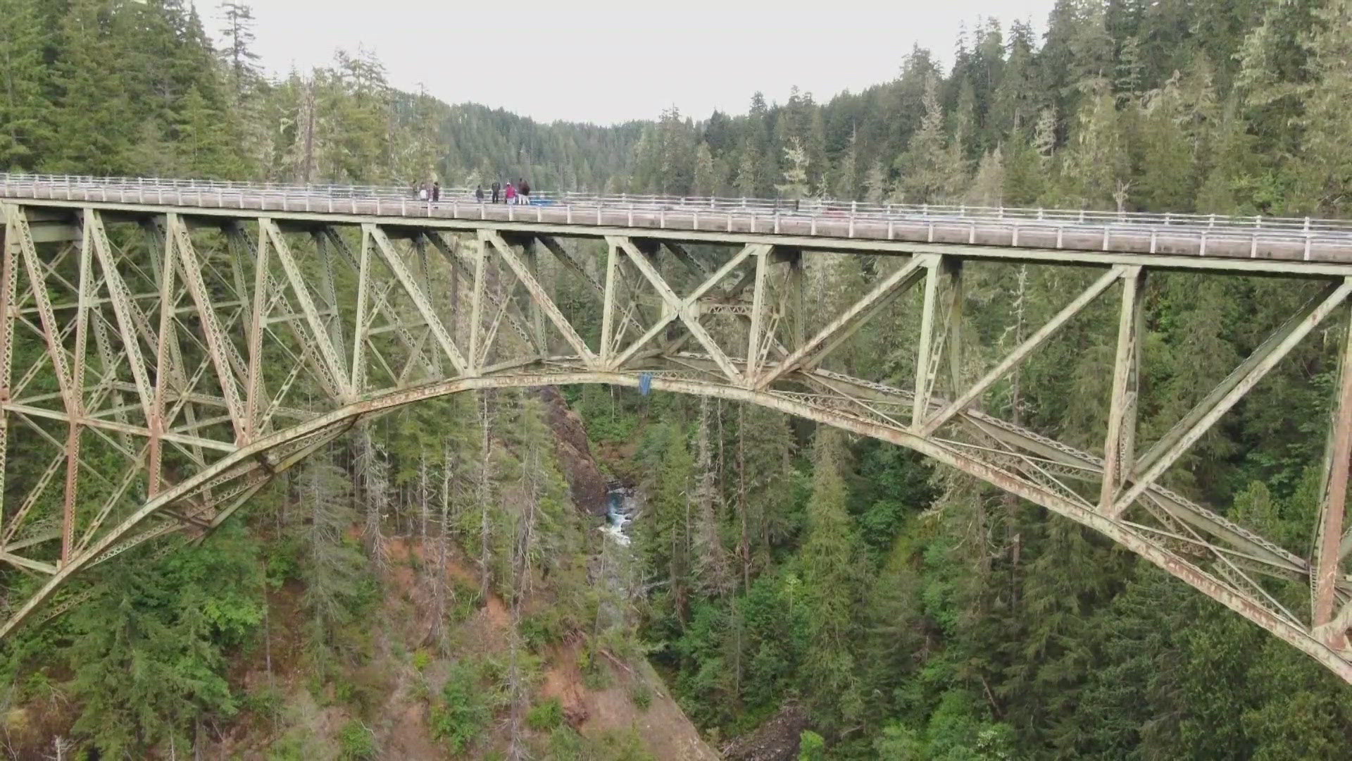 Teen survives 400-foot fall into canyon near Shelton bridge | 11alive.com