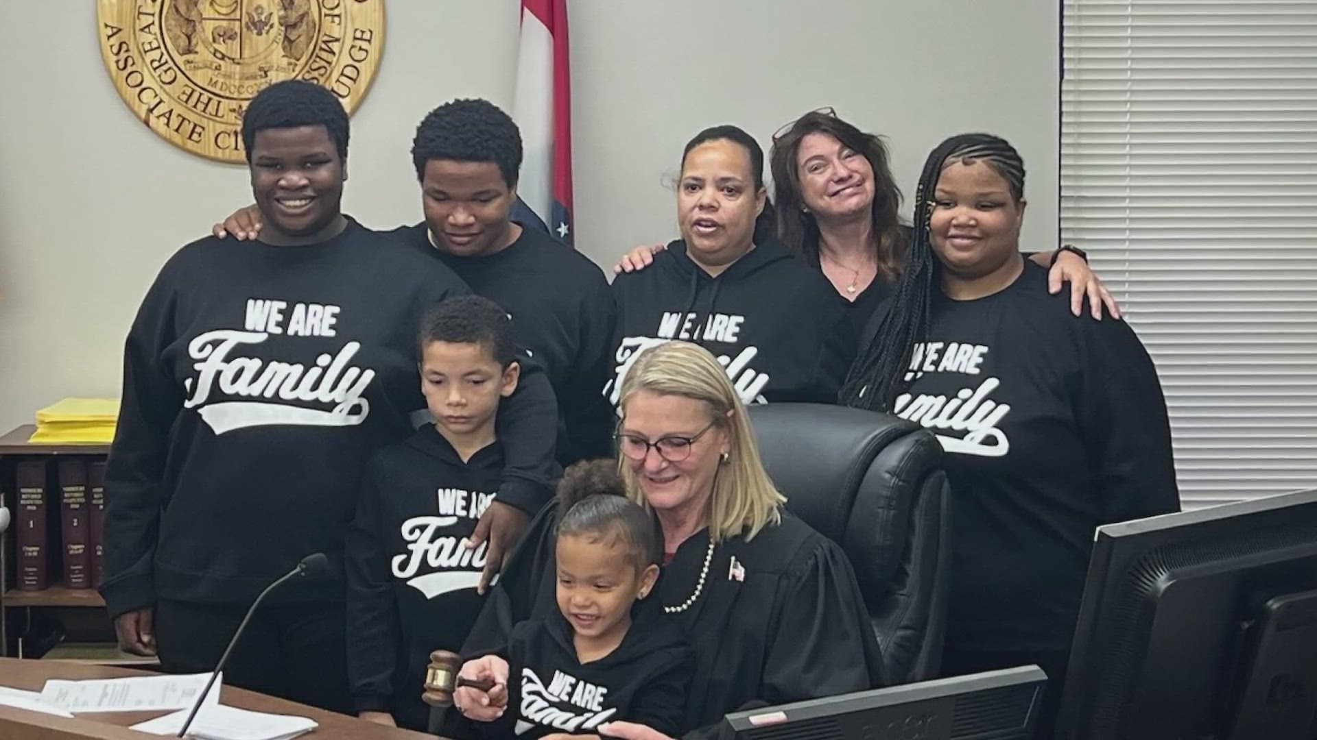 Woman adopts 5 St. Louis siblings to keep family together | 11alive.com