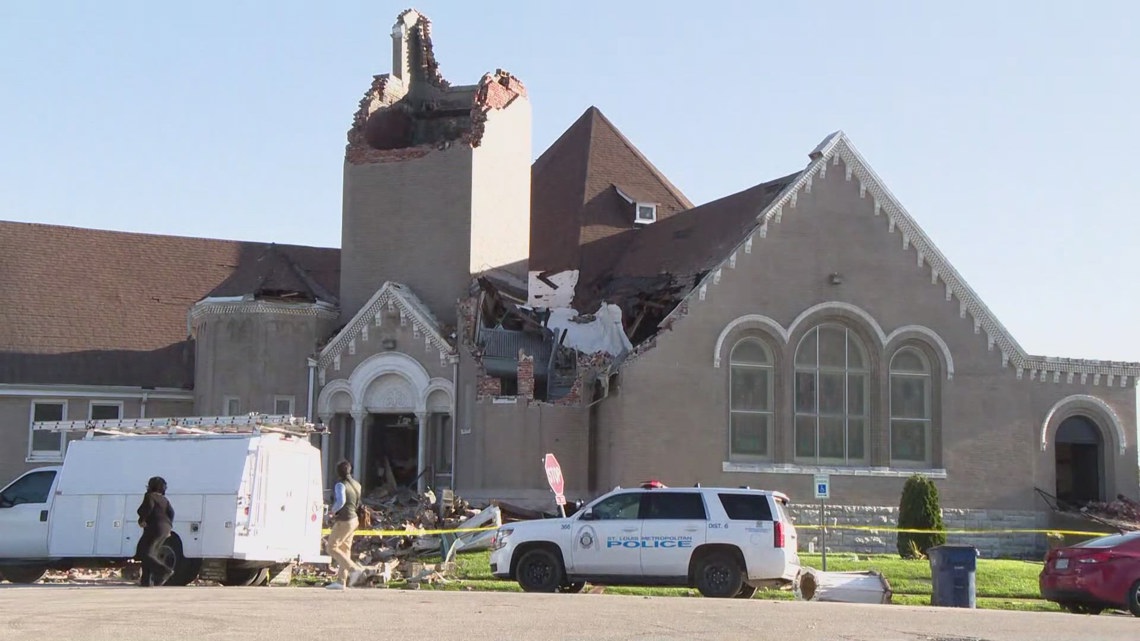 Woman dies in St. Louis church collapse during severe storms | 11alive.com