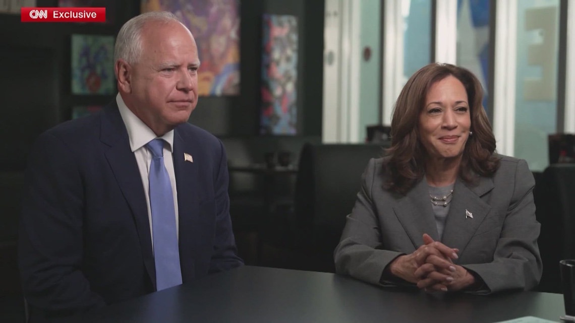 Kamala Harris CNN interview: Harris/Walz sit down for first TV ...