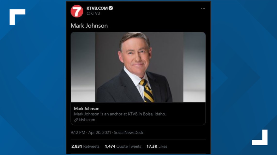 KTVB's Mark Johnson goes viral because of 'Mark Johnson' tweet ...