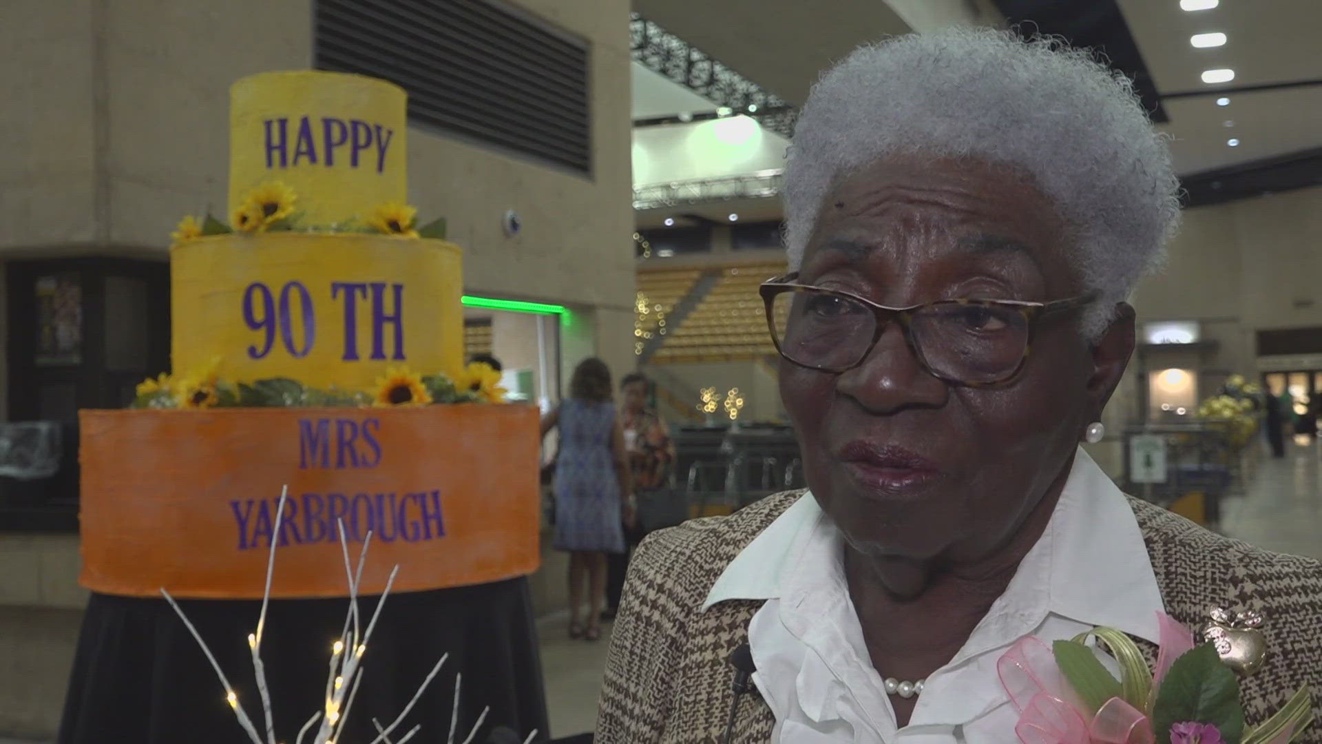 Midland community celebrates Barbara Yarbrough's 90th birthday ...