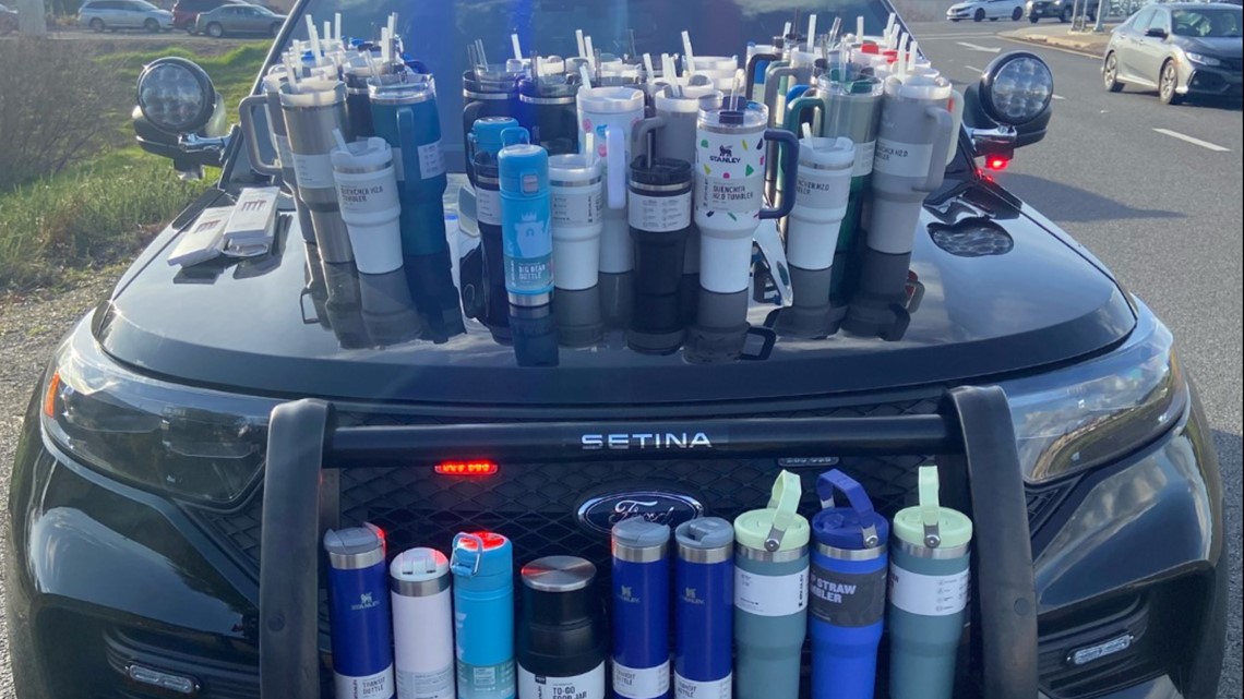 Police arrest woman with 65 stolen Stanley cups in Roseville | 11alive.com