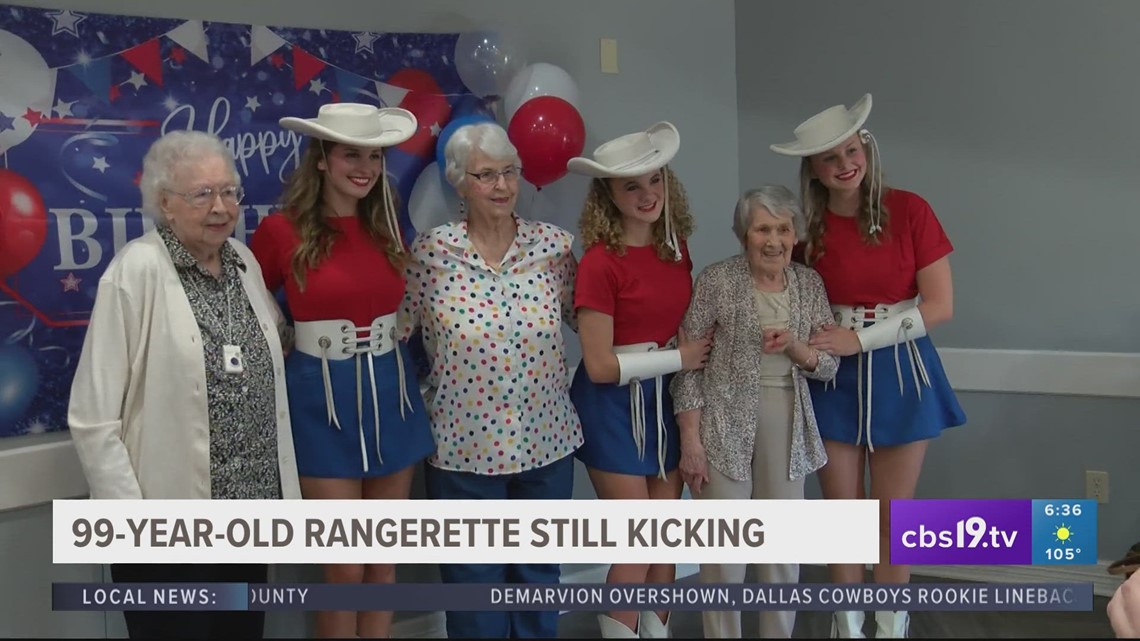 Former Kilgore Rangerette celebrates 99th birthday with surprise ...