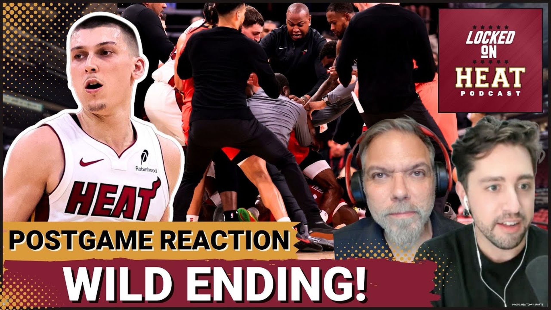 Miami Heat vs Houston Rockets ends in brawl between Tyler Herro, Amen ...