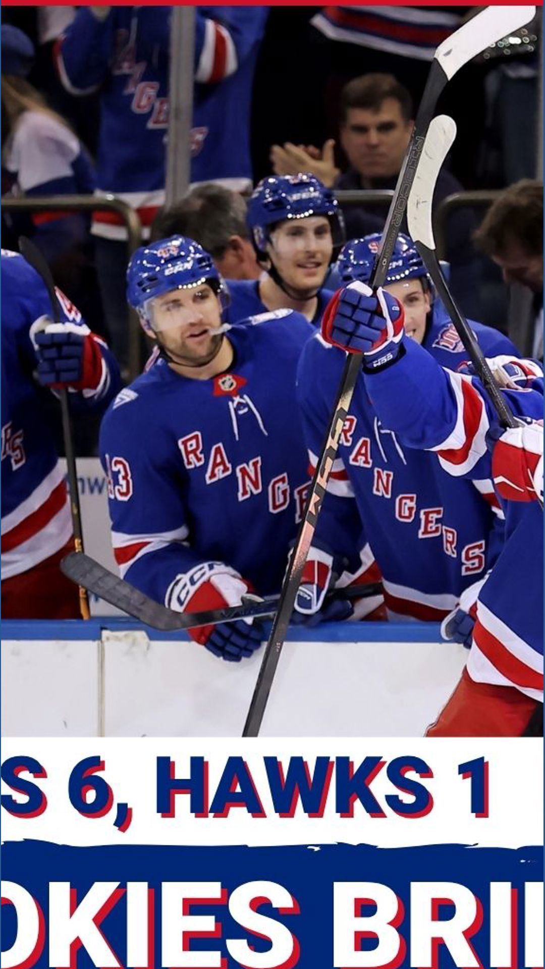 Rangers rookies BRING IT in 6-1 domination of Blackhawks!! Team MUST ...