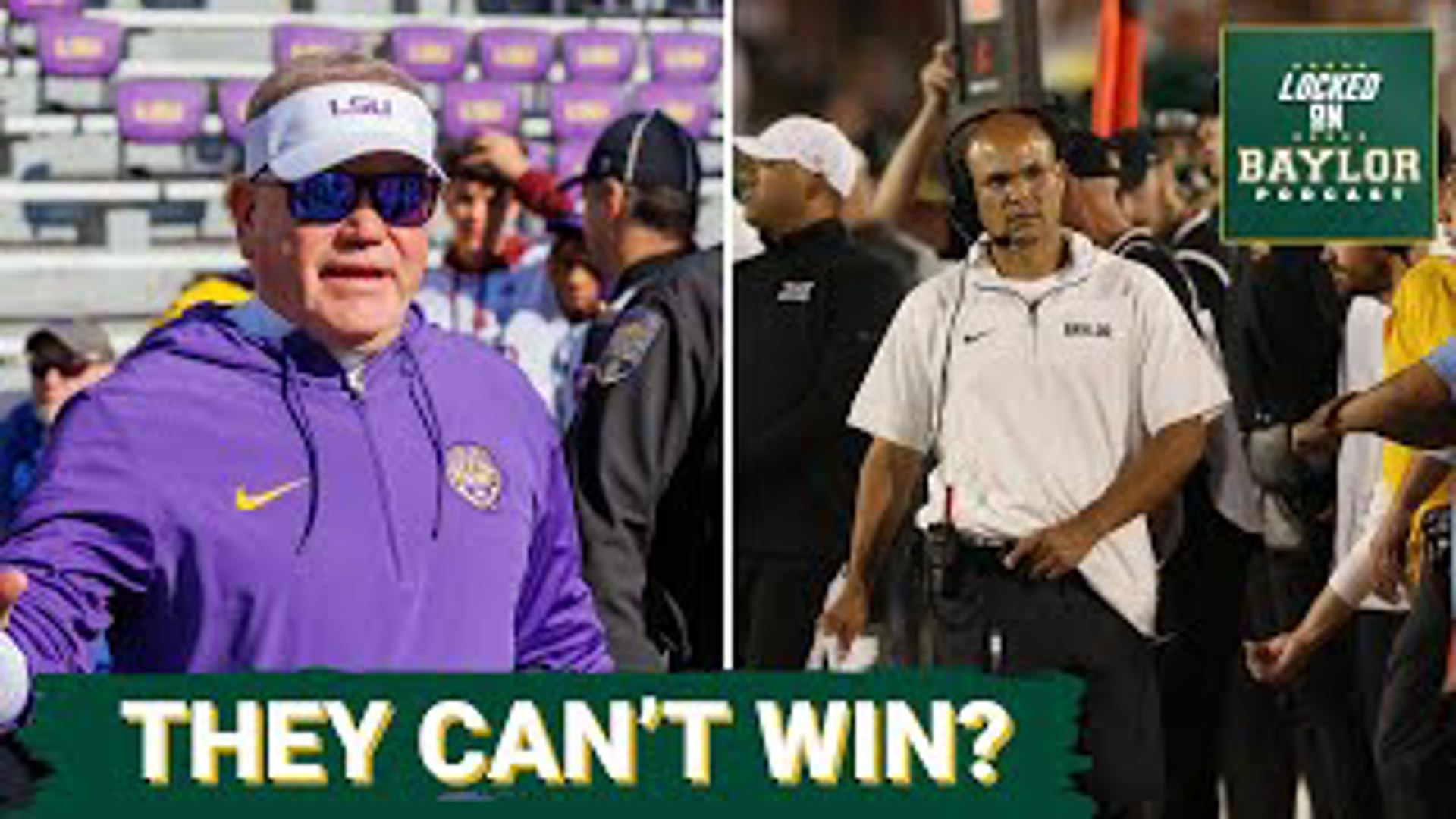 Brian Kelly's LSU Tigers CAN NOT Beat the Baylor Bears in the Texas ...