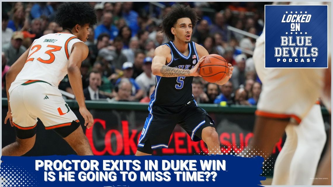 Duke Basketball Dominates Miami As Tyrese Proctor Exits Injured ...