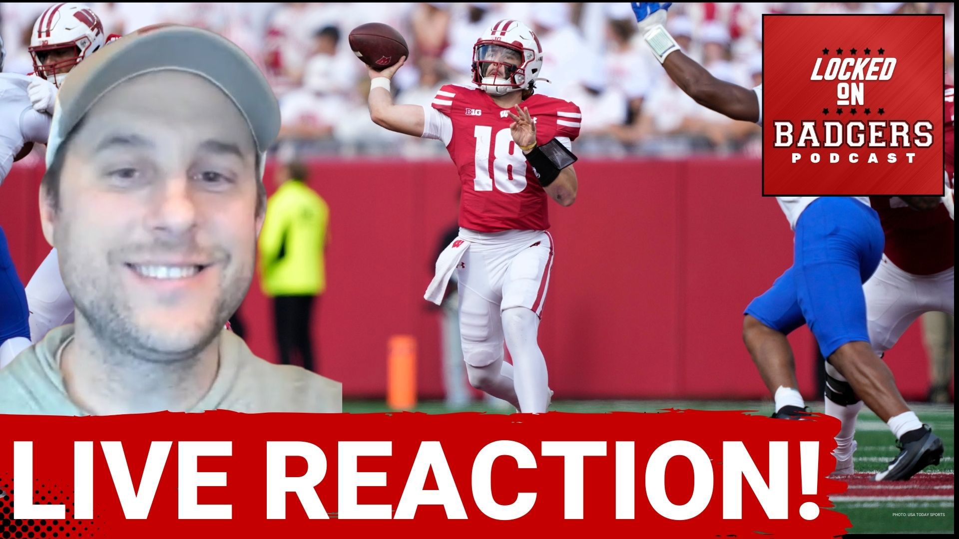 LIVE REACTION! Wisconsin Badgers DOMINATE second half against MTSU ...