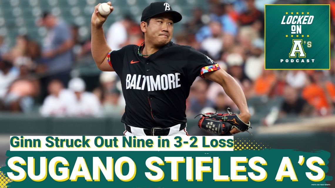 SUGANO STIFLES A'S : Ginn Struck Out Nine in 3-2 Loss | 11alive.com