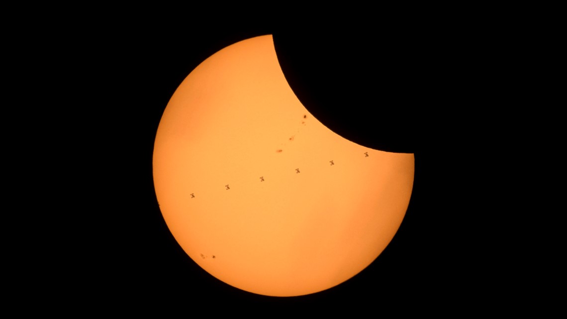 WATCH: International Space Station flies across sun during eclipse ...