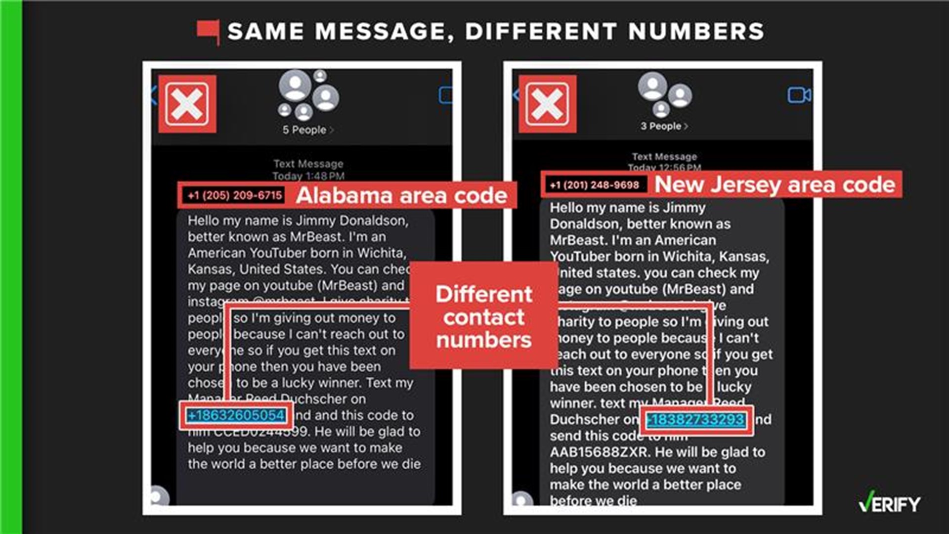 MrBeast text scam, giveaway from the YouTuber is not real | 11alive.com