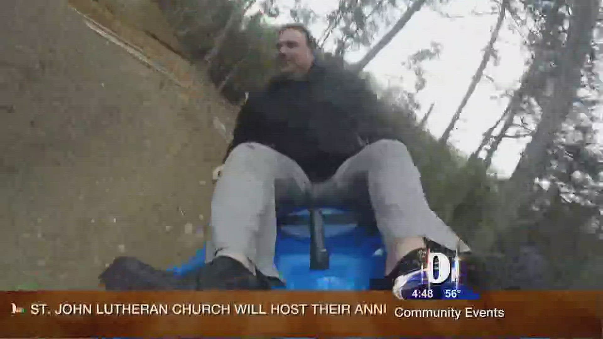 Russell and Todd ride the Ski Mountain Coaster | 11alive.com