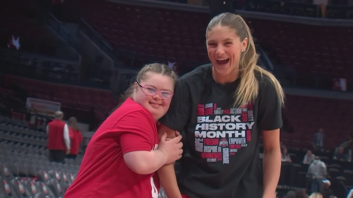 Sister of Buckeye basketball star lights up the Schott | 11alive.com