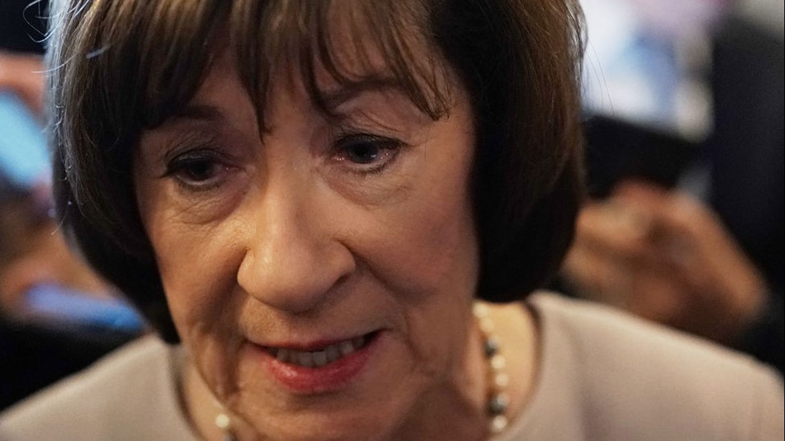 'I will not be intimidated.' Senator Susan Collins says she made the ...
