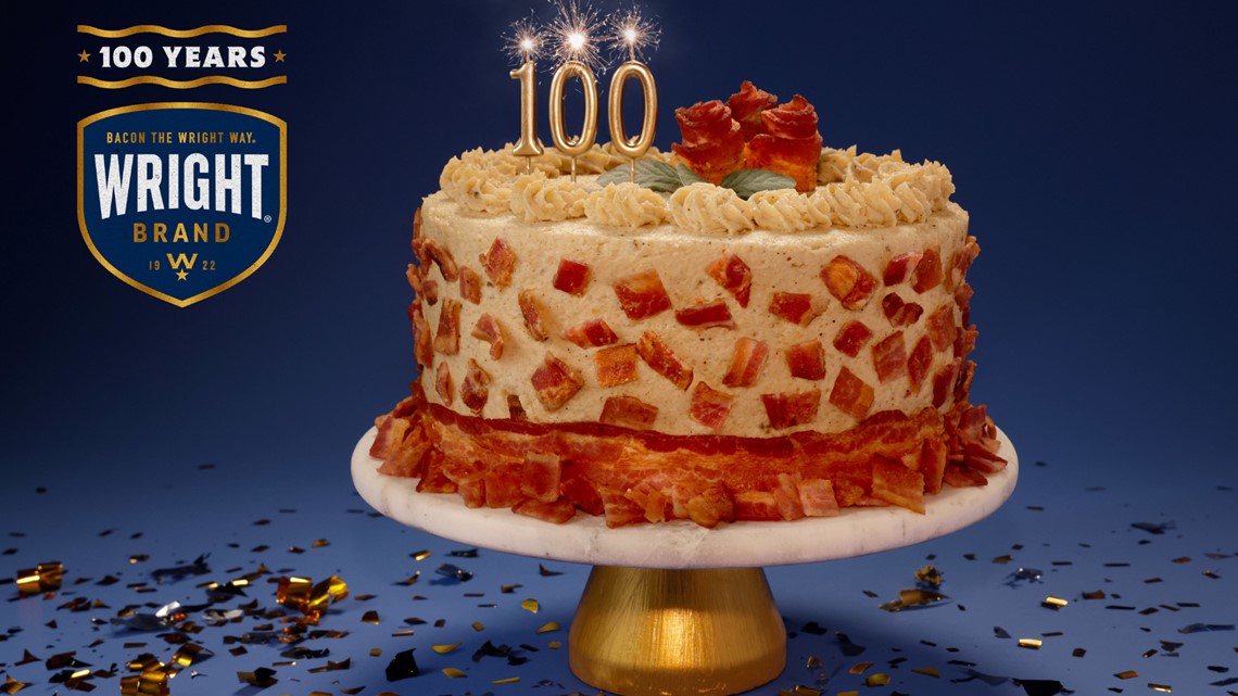 Bacon cake? Wright Brand Bacon to sell cake for 100th anniversary ...