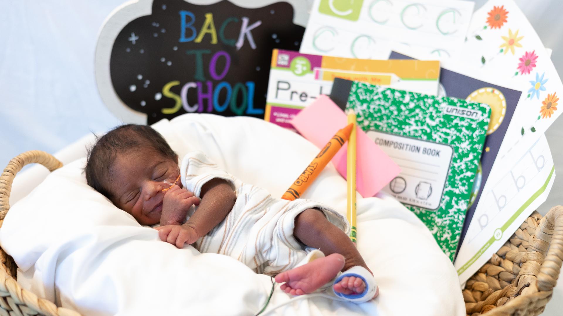 PHOTOS: Texas NICU hosts back-to-school photo shoot for babies ...