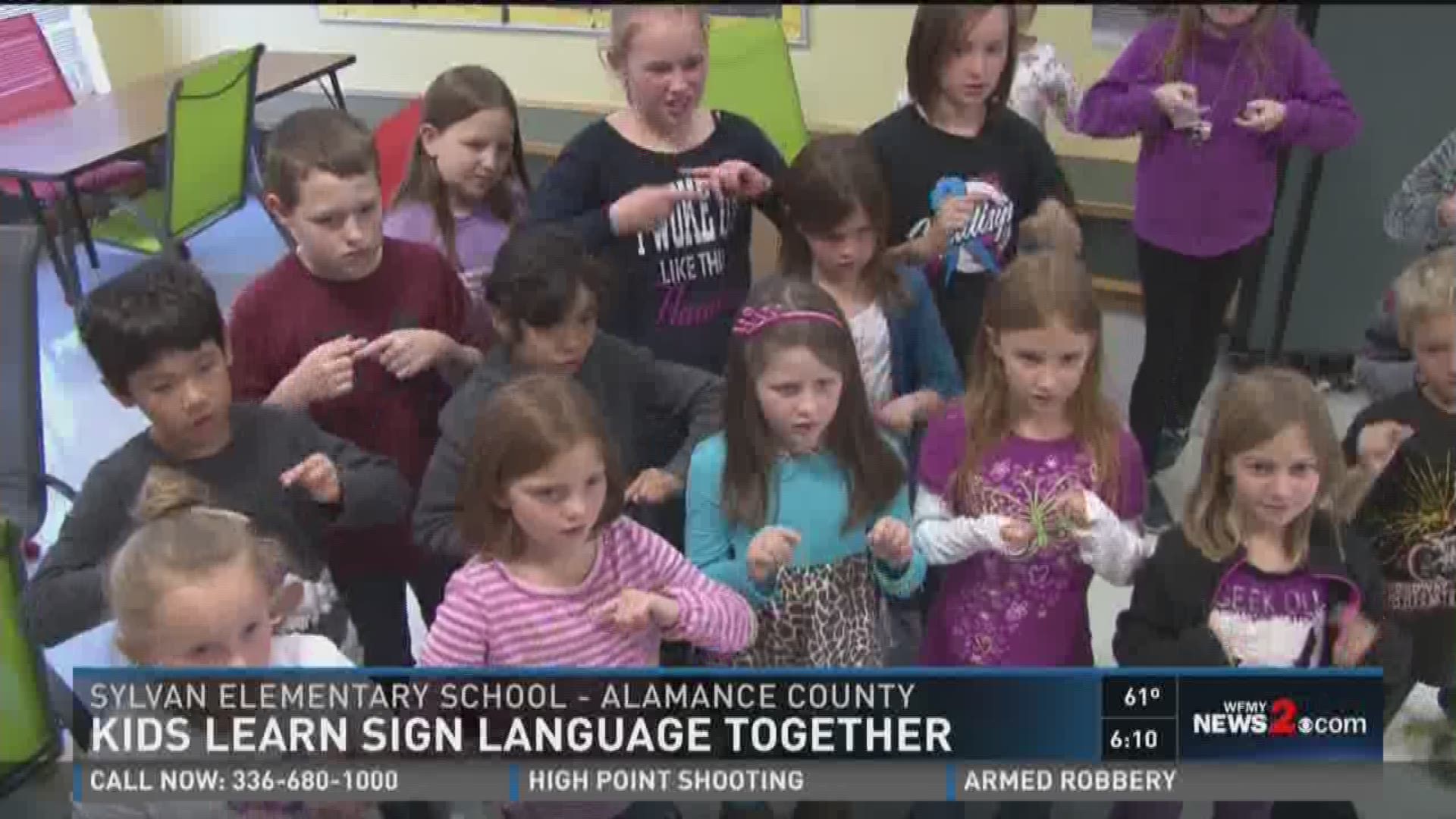 Students learn sign language to help deaf classmate feel included ...