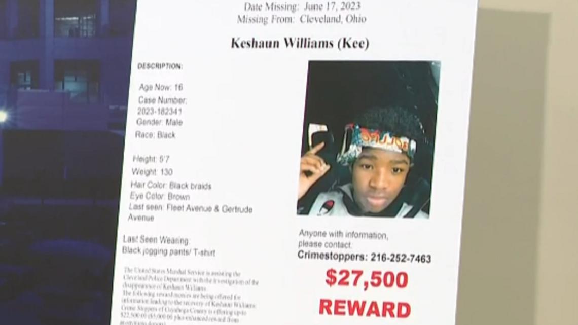 Cleveland police give update on missing teen Keshaun Williams | 11alive.com