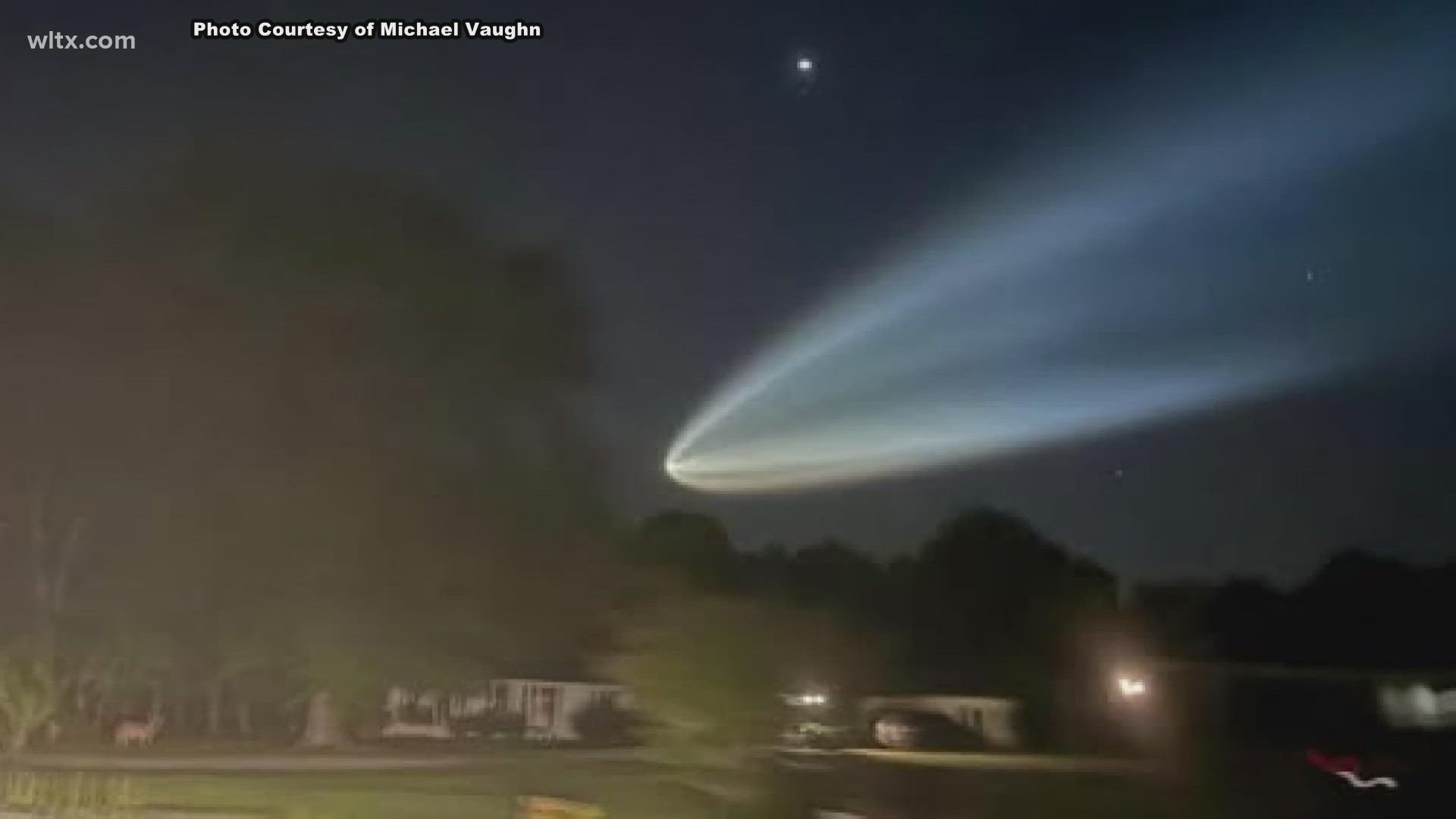 South Carolina residents spot strange light in sky during SpaceX launch ...