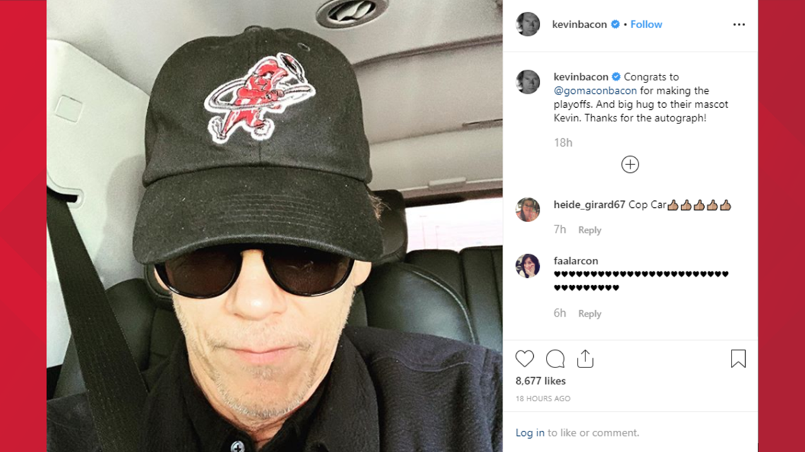 Yes, you did see Kevin Bacon wearing a Macon Bacon hat on Instagram ...