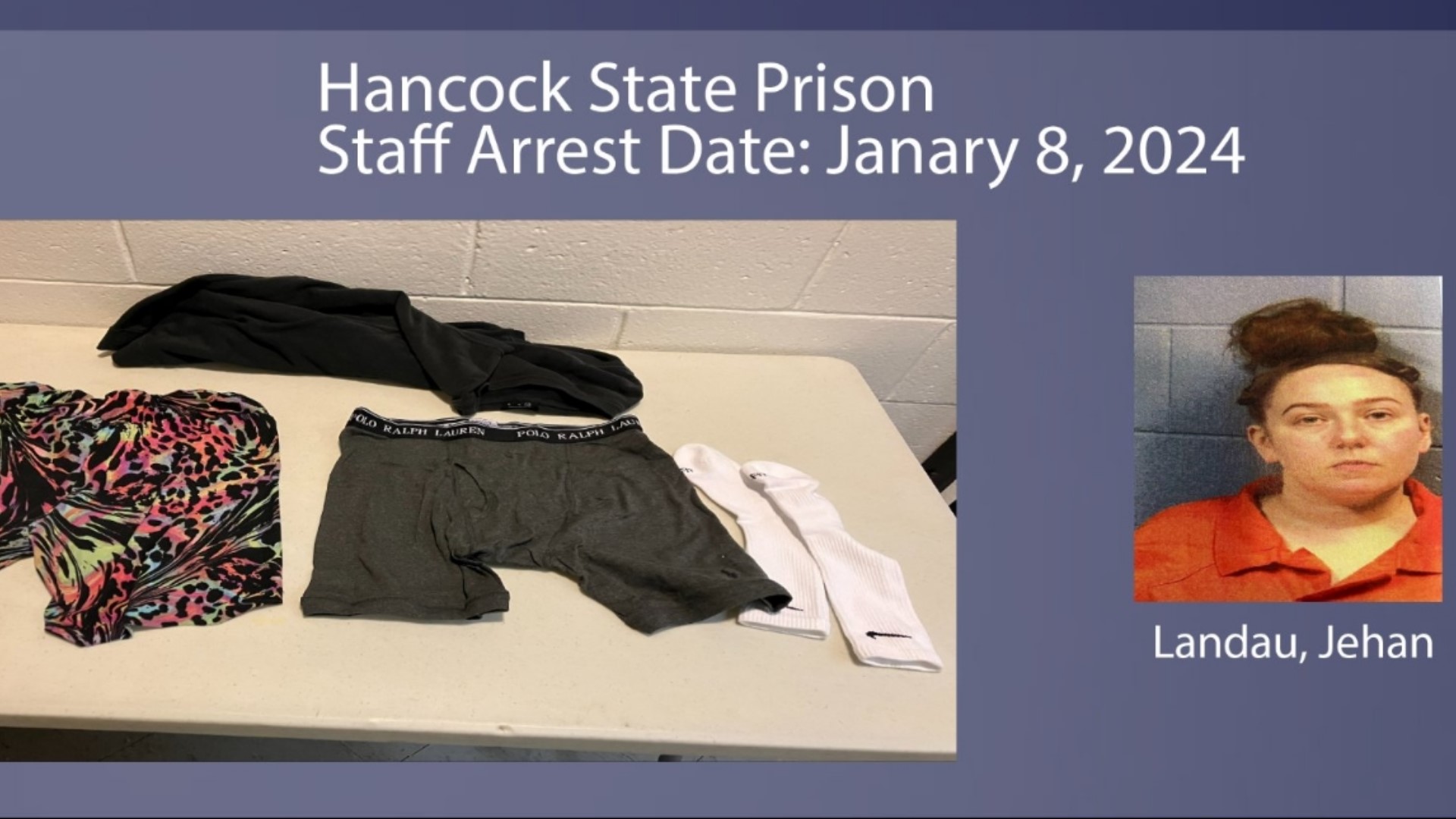 Georgia officer arrested for smuggling in pair of underwear, more ...