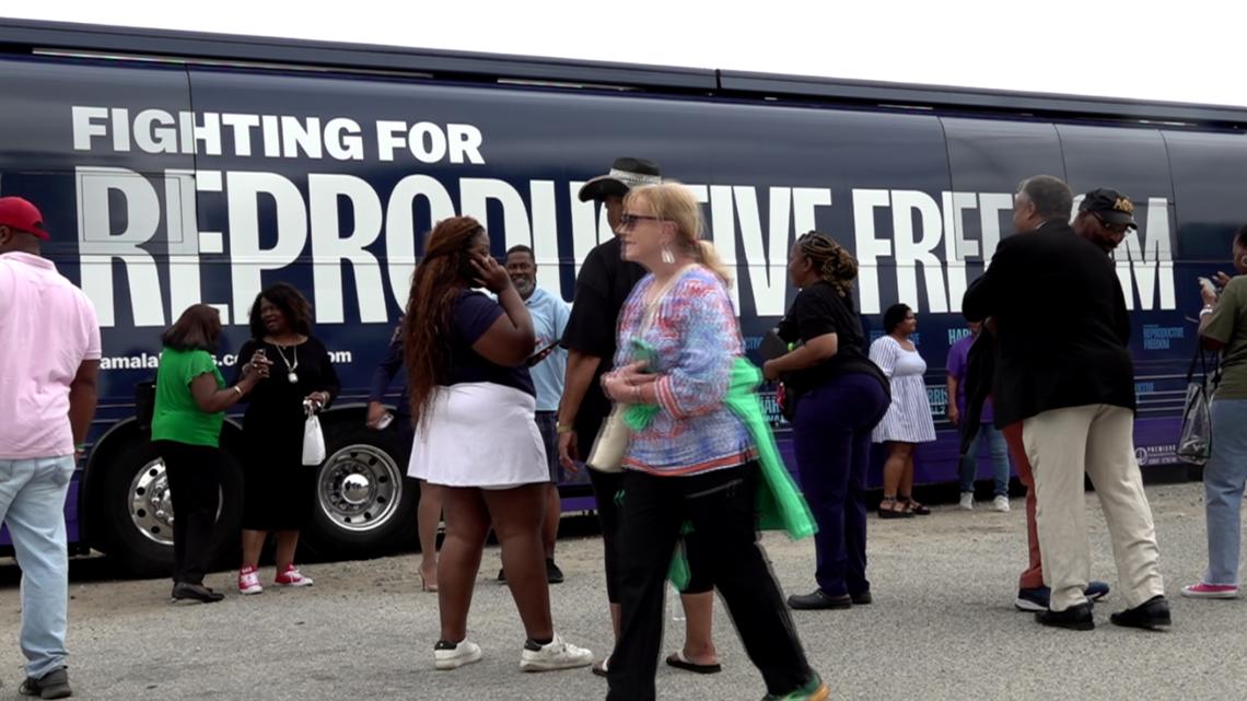 VP Harris kicks off new nationwide bus tour in Georgia | 11alive.com