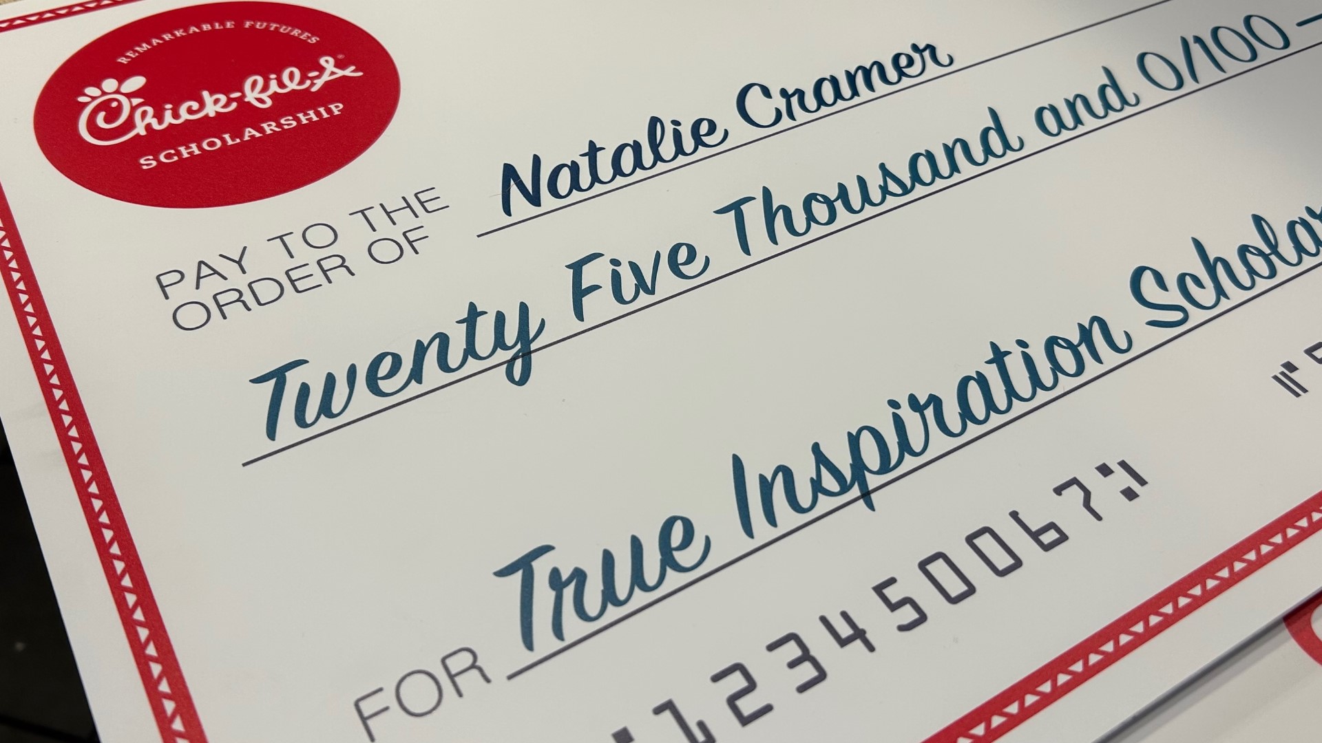 Greenwood Chick-fil-A worker honored with scholarship | 11alive.com