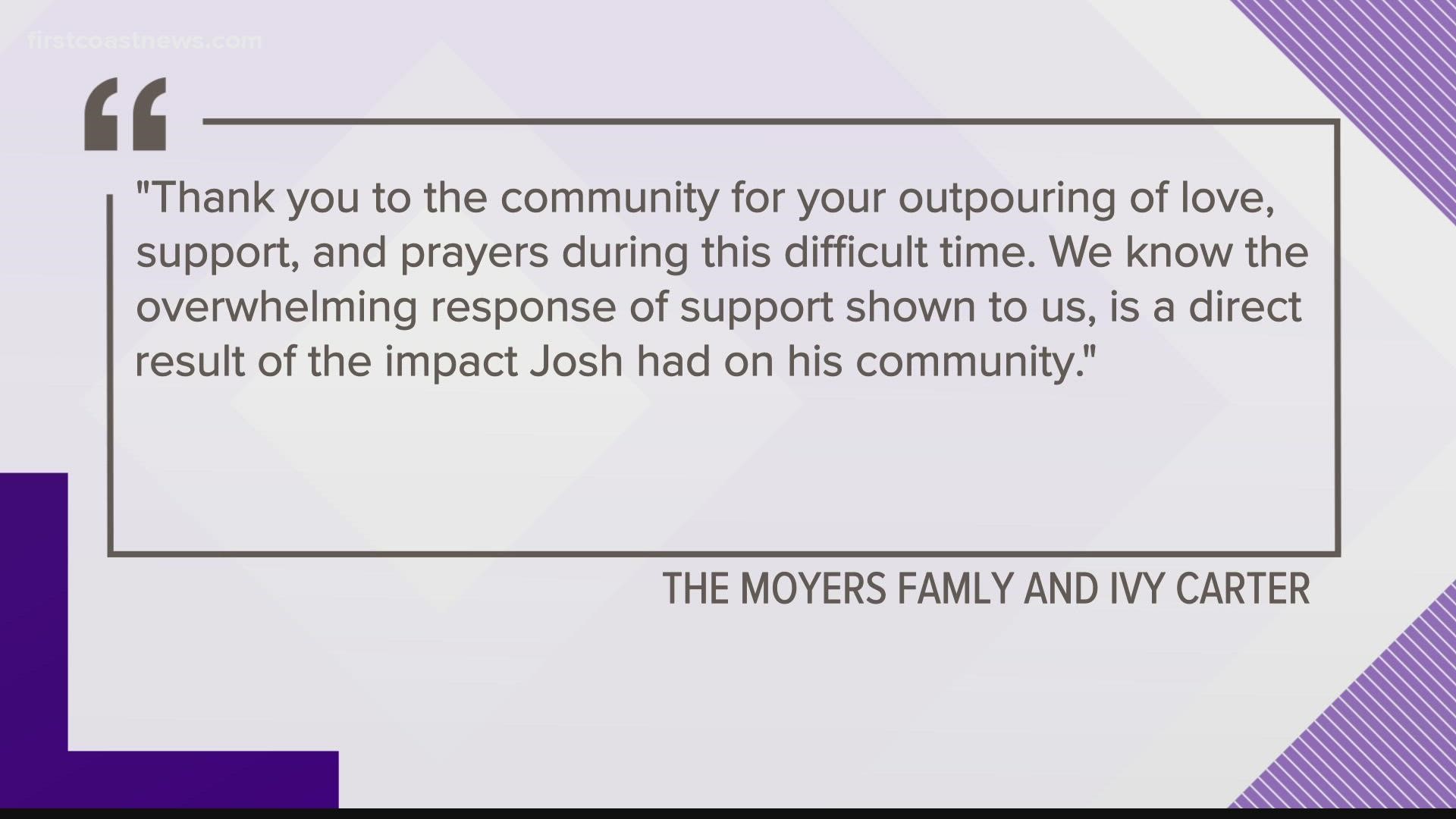Family and fiancé of slain Deputy Josh Moyers thank police | 11alive.com