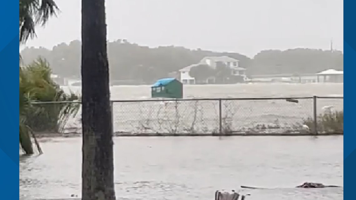 Floating dumpster spotted by multiple people on the St. Johns River ...