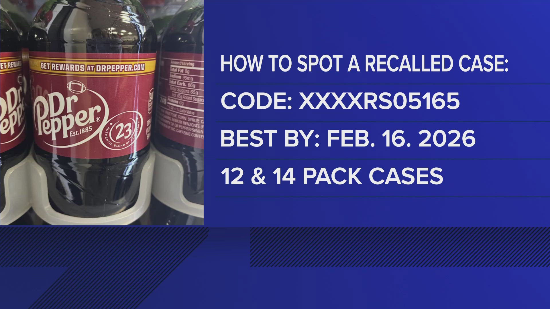 Pepsi recalls over 19,000 Dr. Pepper Zero Sugar cases | 11alive.com