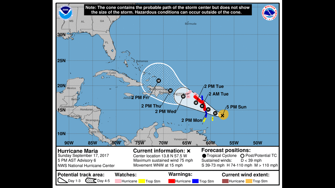 Maria strengthens into Category 1 hurricane | 11alive.com