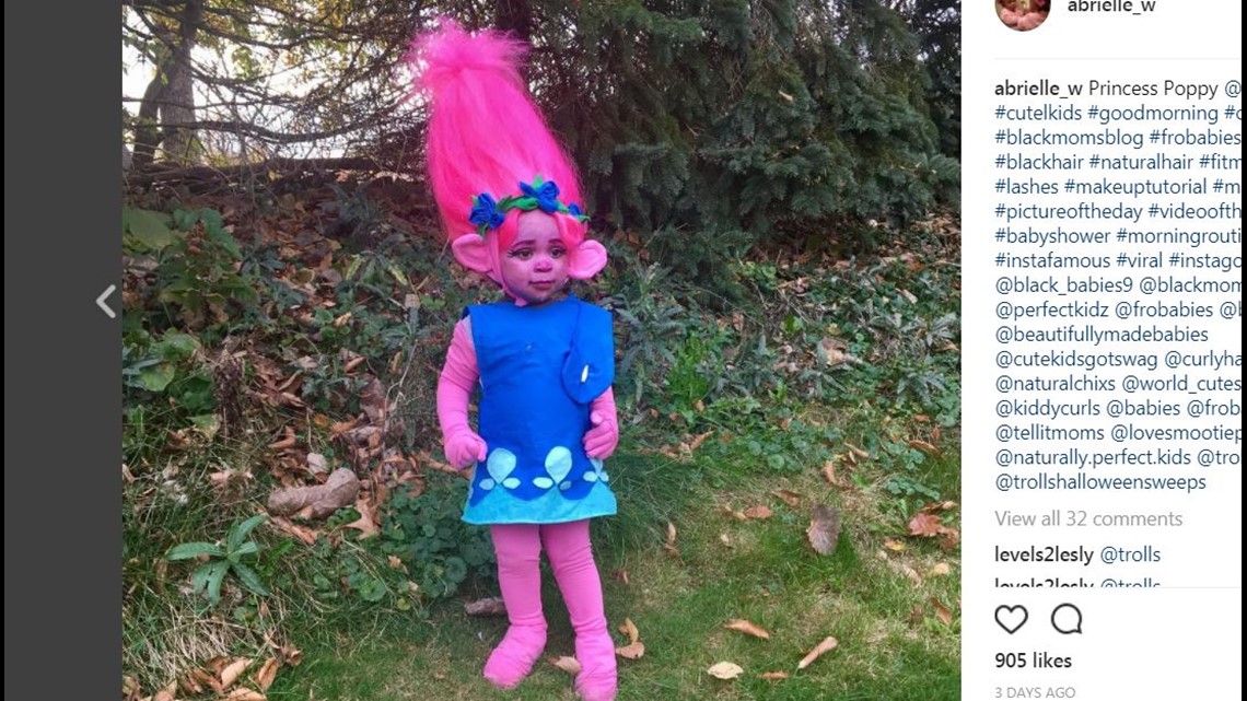 Mom creates toddler's 'Trolls' costume and it wins the internet ...