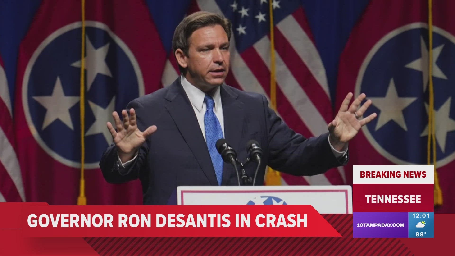 Gov. DeSantis involved car crash while in Tennessee | 11alive.com