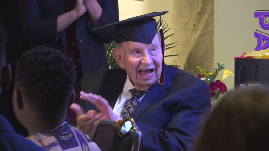 100-year-old veteran gets diploma 58 years after graduation | 11alive.com