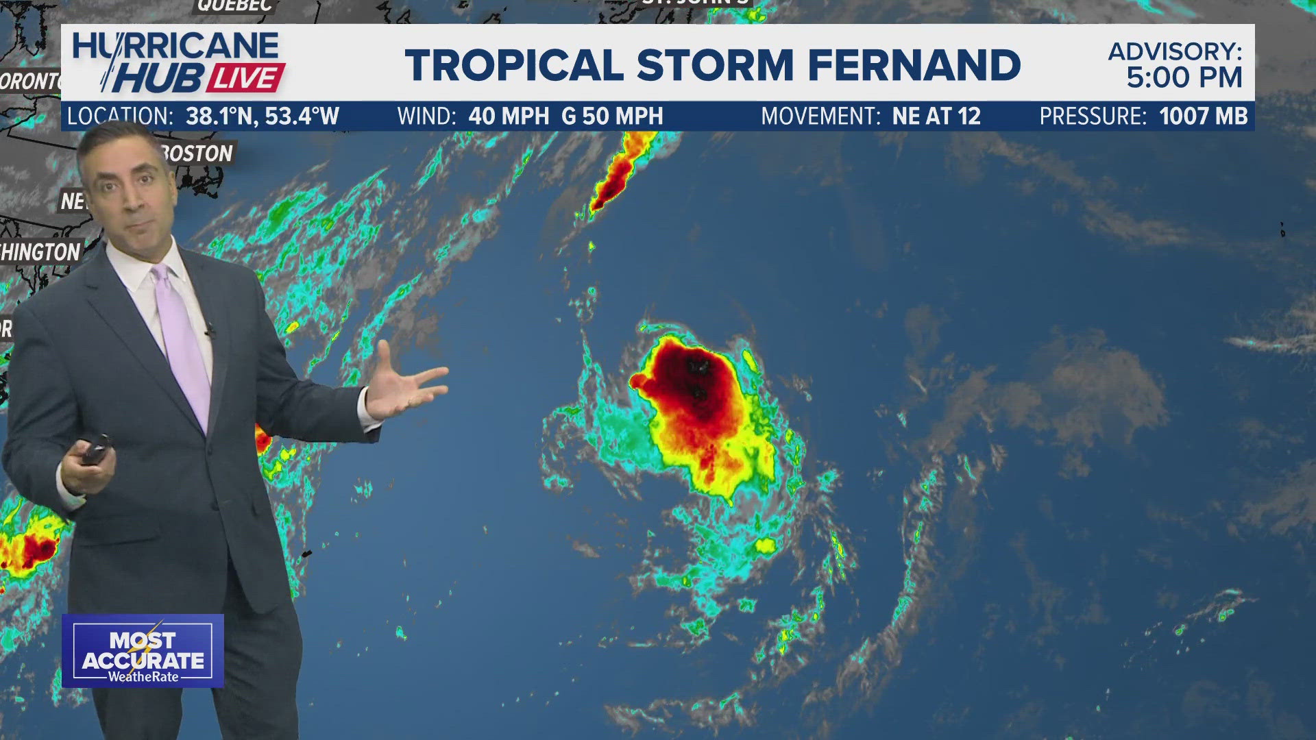 Tropical Storm Fernand struggles in the Atlantic | 11alive.com