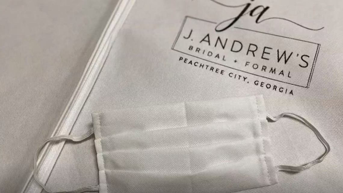 J. Andrew's Bridal create masks during COVID-19 pandemic | 11alive.com