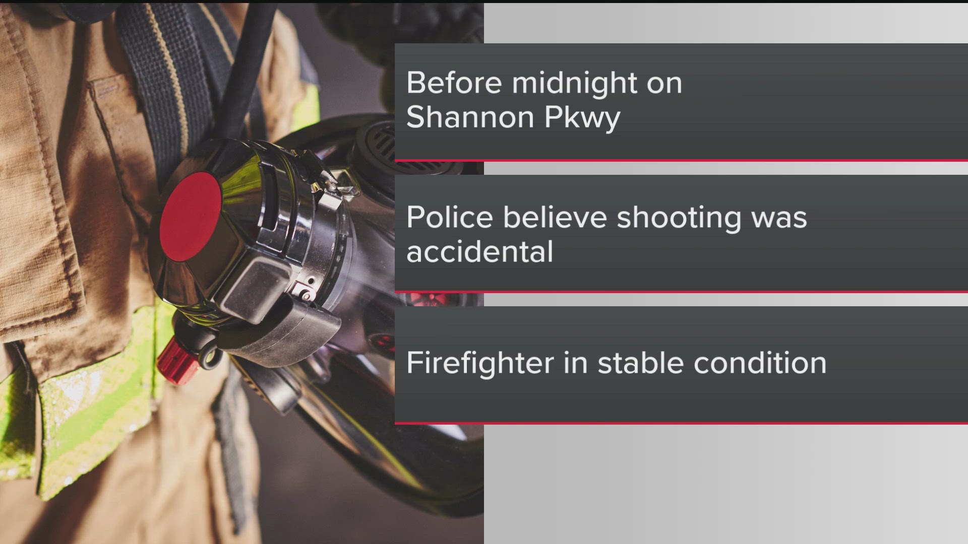 Union City firefighter hospitalized after 'accidental' shooting at fire ...