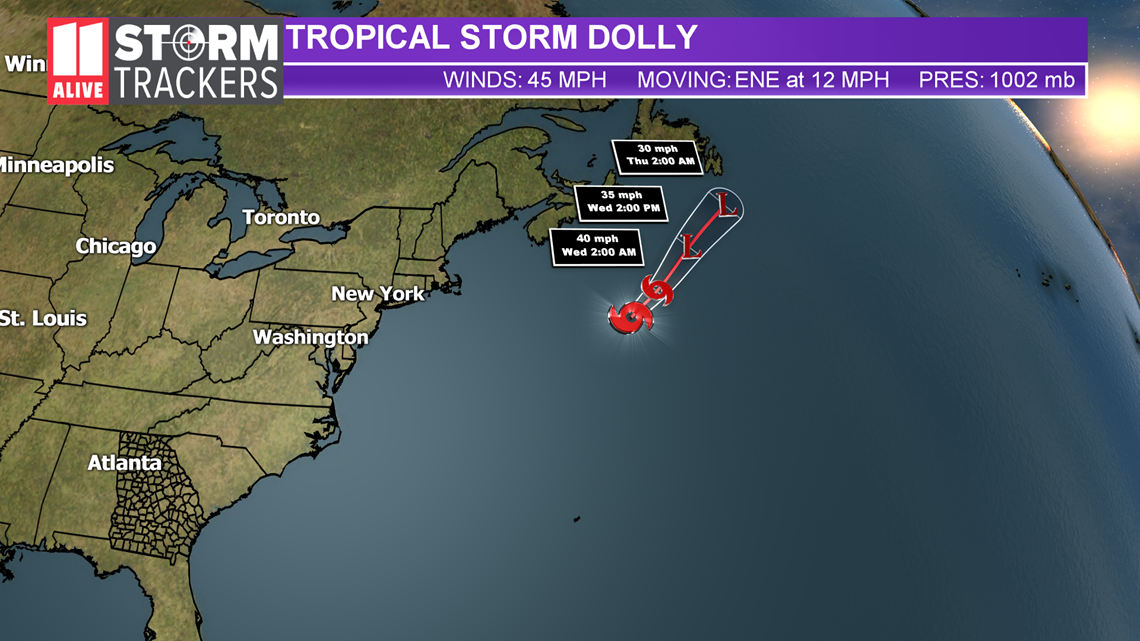 Tropical Storm Dolly forms in Atlantic | 11alive.com